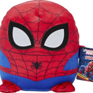 Marvel Cuutopia 10-inch Spider-Man Plush Character, Super Hero Soft Rounded Pillow Doll, Collectible Gift for Kids & Fans Ages 3 Years Old & Up