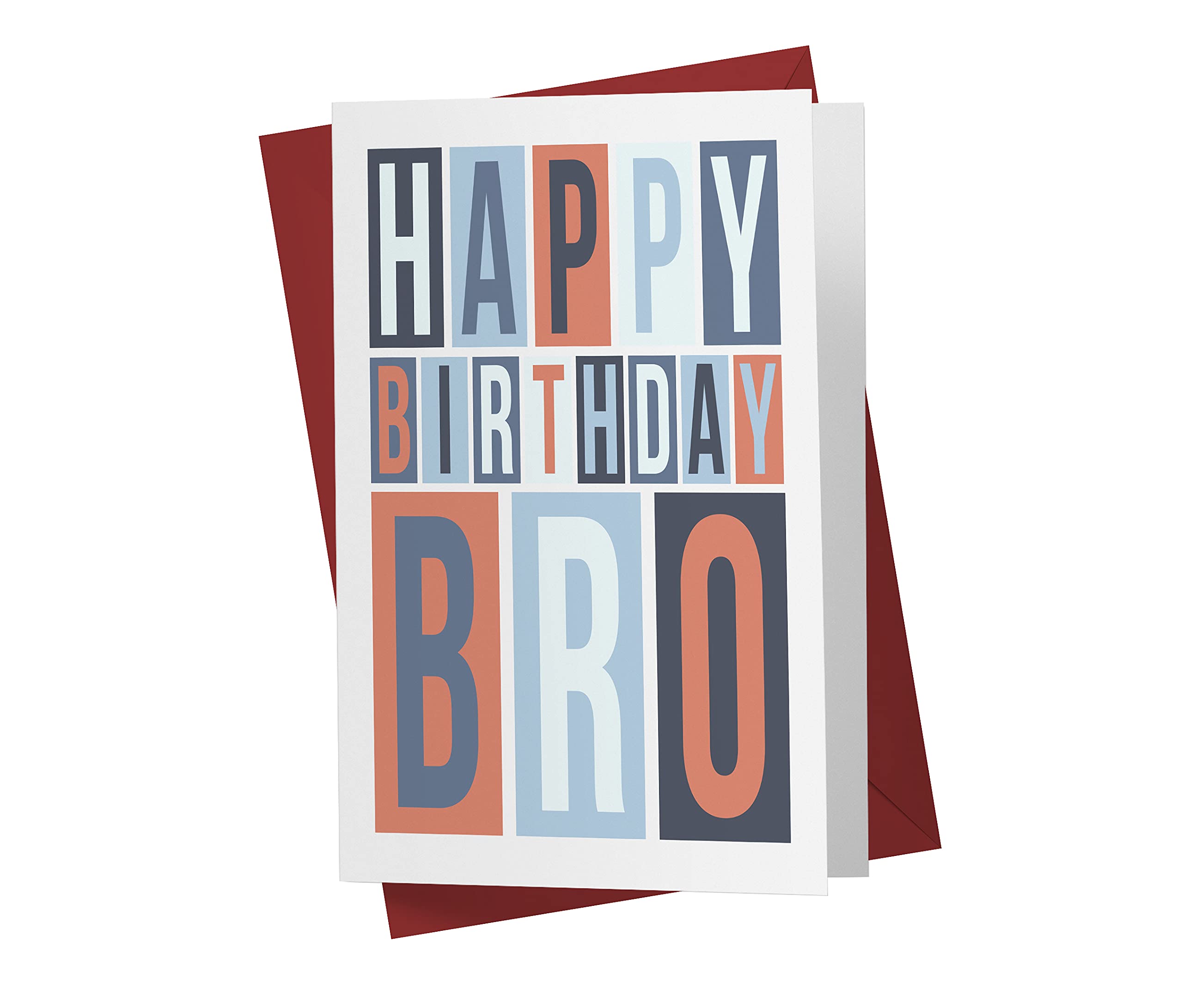 Karto Sweet and Funny Birthday Card for Brother, Large 5.5 x 8.5 Greeting Card, Brother Birthday Card from Sister