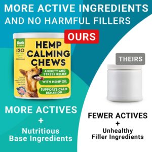 Calming Hemp Treats + Allergy Relief Treats Bundle - Hemp Oil + Omega 3 + Pumpkin + Enzymes - Anxiety Relief + Itchy Skin Relief - Separation Aid + Stress Relief + Seasonal Allergies - 240 Soft Chews