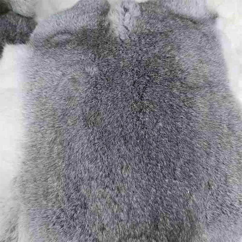 ZSCYD-yingda1992 5pcs Assorted Bulk Craft Grade Natural Rabbit Skins Real Quality Rabbit Pelts Perfect for Decoration, Cat/Dog Toys, Sewing, or Crafting Fur Hide 10" by 14"