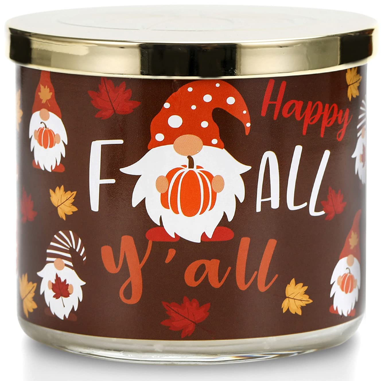 Fall Candle,Pumpkin Spice Candle, Pumpkin Scented Candle，Autumn Large 3 Wicks for Home Decor, 14 oz