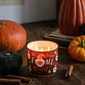 Fall Candle,Pumpkin Spice Candle, Pumpkin Scented Candle，Autumn Large 3 Wicks for Home Decor, 14 oz