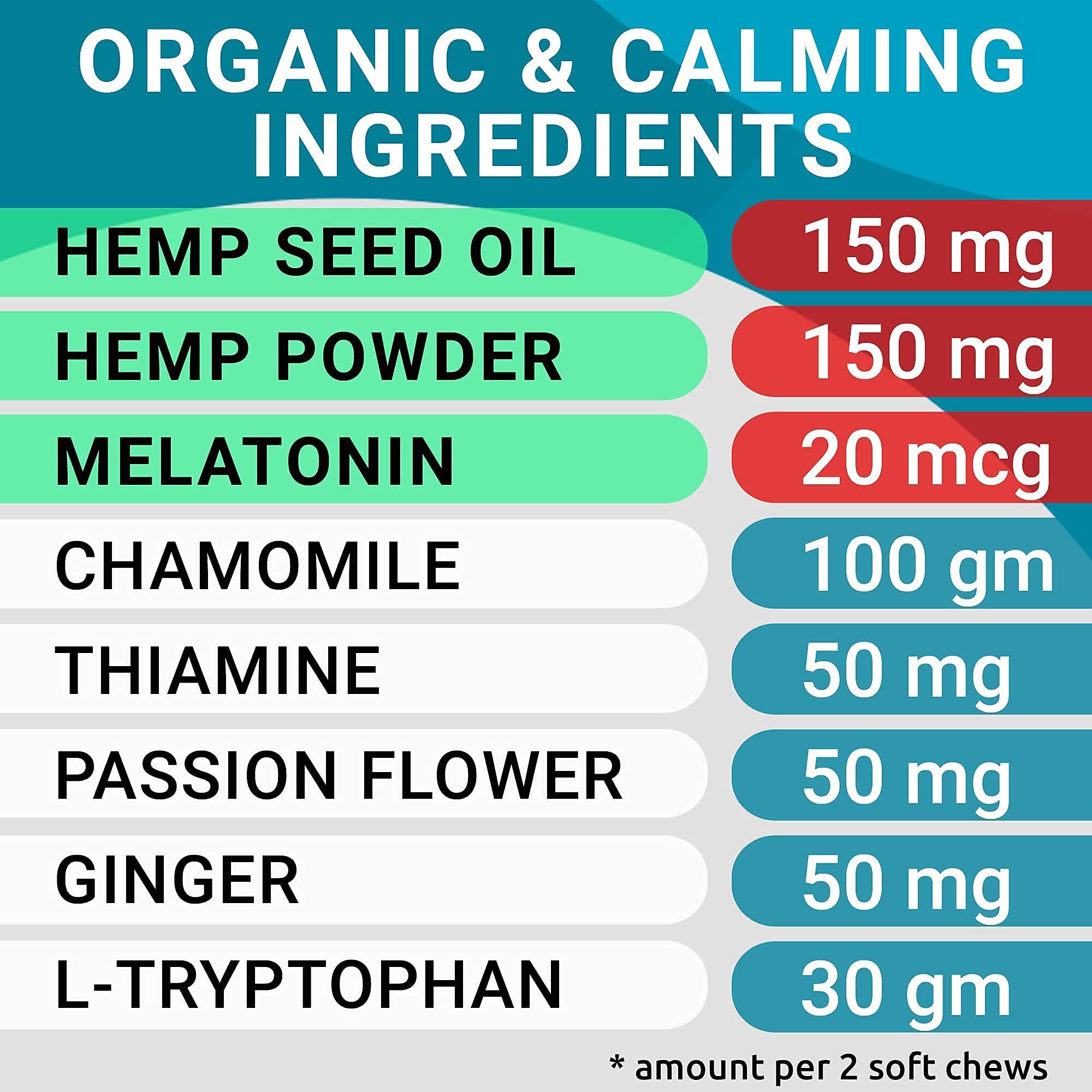 Calming Hemp Treats + Allergy Relief Treats Bundle - Hemp Oil + Omega 3 + Pumpkin + Enzymes - Anxiety Relief + Itchy Skin Relief - Separation Aid + Stress Relief + Seasonal Allergies - 240 Soft Chews