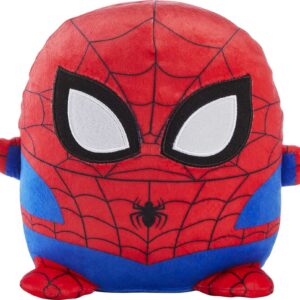 Marvel Cuutopia 10-inch Spider-Man Plush Character, Super Hero Soft Rounded Pillow Doll, Collectible Gift for Kids & Fans Ages 3 Years Old & Up