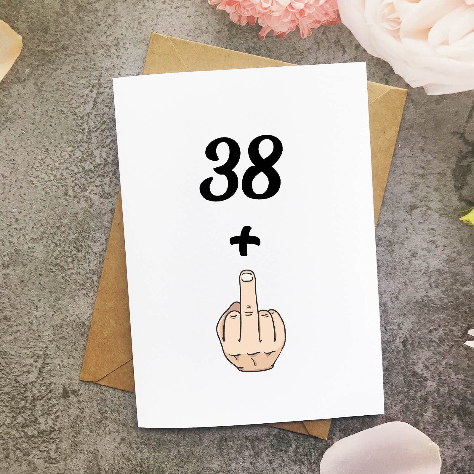 MAGJUCHE Funny 39th Birthday Card, 38+1 women Or Men Sweet 39 Years Old Birthday Gift Joke Card