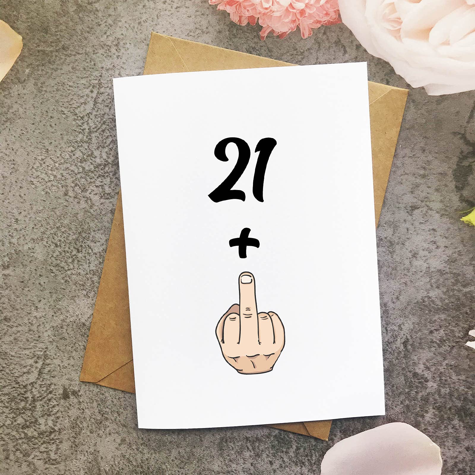 MAGJUCHE Funny 22nd Birthday Card, 21+1 women Or Men Sweet 22 Years Old Birthday Gift Joke Card