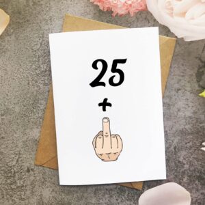 MAGJUCHE Funny 26th Birthday Card, 25+1 women Or Men Sweet 26 Years Old Birthday Gift Joke Card