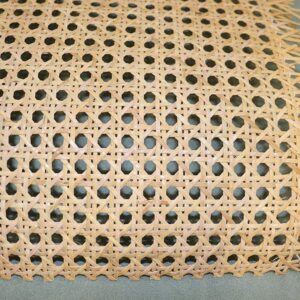 claynix 24" width rattan webbing for caning projects natural pre - woven open mesh cane - cane webbing sheet (2 feet)