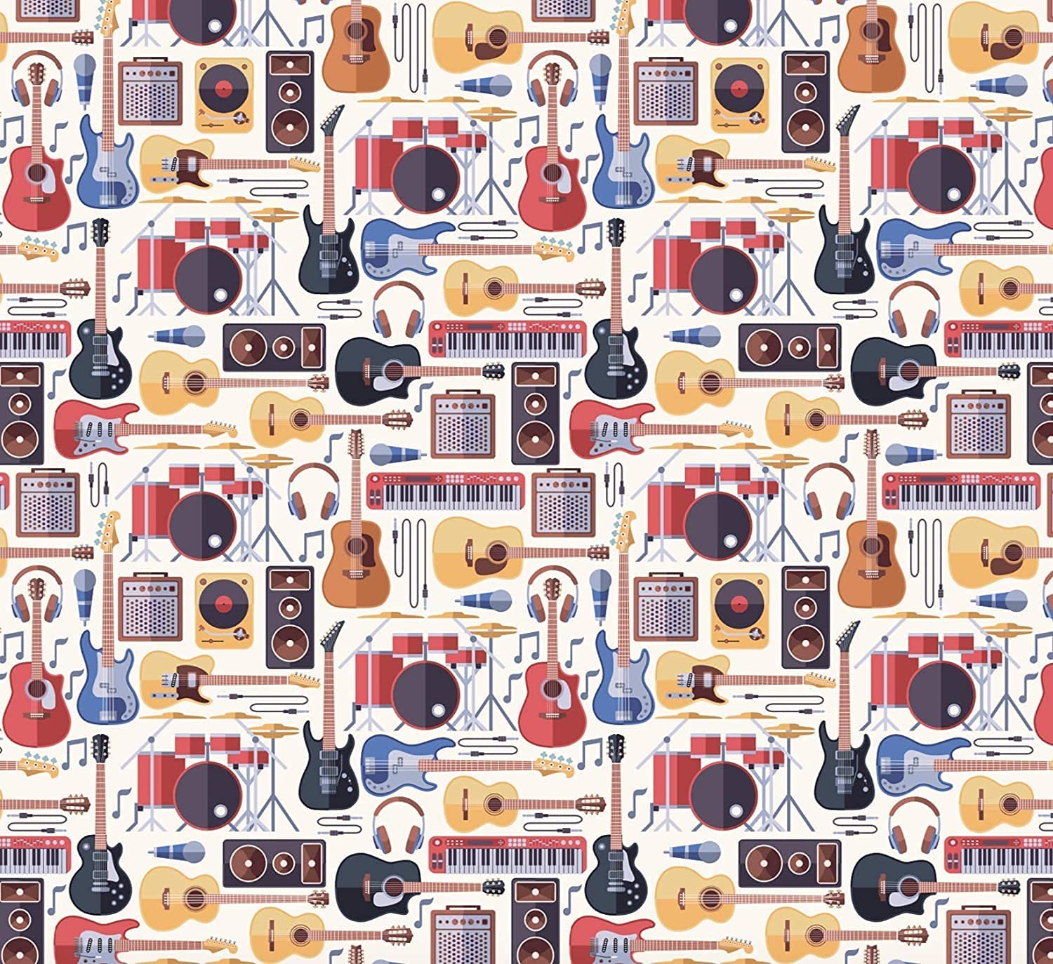 Stesha Party Musical Gift Wrap, Music Present Wrapping Paper - 30 x 20 Inch (3 Sheets)