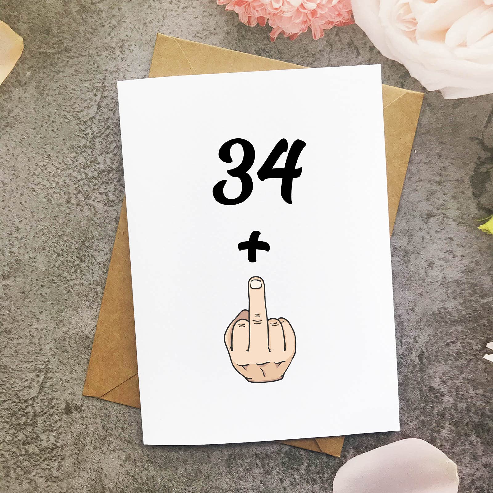 MAGJUCHE Funny 35th Birthday Card, 34+1 women Or Men Sweet 35 Years Old Birthday Gift Joke Card