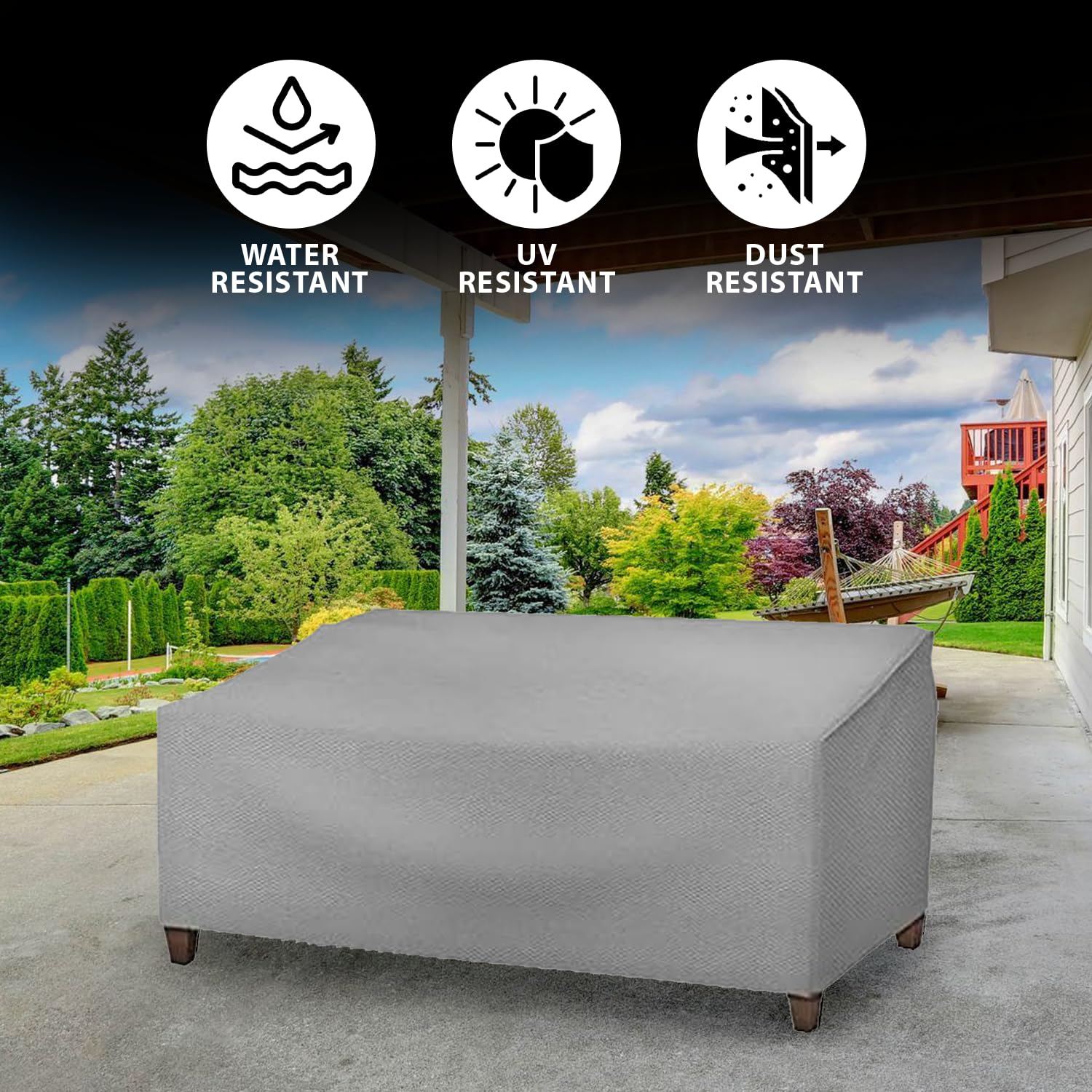 Patio Large Waterproof - Outdoor Patio Sofa Cover Washable - Heavy Duty Furniture 41X79X39 Inch Couch Cover Sofa