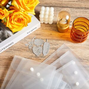 30 Pieces Large Stamp and Die Storage Pockets Clear Die Storage Envelopes Scrapbooking Storage Cutting Dies Stencil Organizer Holder Album Embossing Crafts Card Making Stamp Storage (7 x 9.4 Inch)