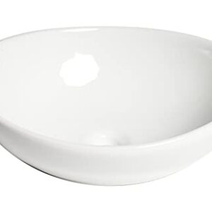 ALFI brand ABC913 Bathroom Sink, 15.38"L x 12.75"W x 5.5"H, White