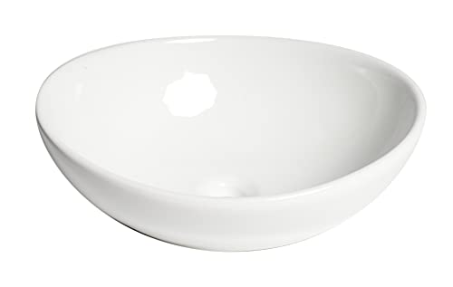 ALFI brand ABC913 Bathroom Sink, 15.38"L x 12.75"W x 5.5"H, White