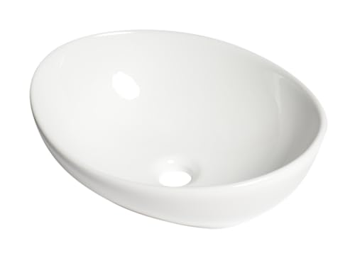 ALFI brand ABC913 Bathroom Sink, 15.38"L x 12.75"W x 5.5"H, White