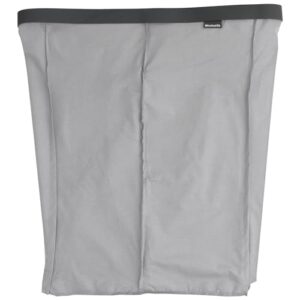 Brabantia - Bo Laundry Hamper Bag 2 x 12 Gal - Replacement Bag for Bo Laundry Hamper - Dual Compartments for Easy Sorting - Portable & Hygienic - Cotton Bag with Velcro Closing - Gray