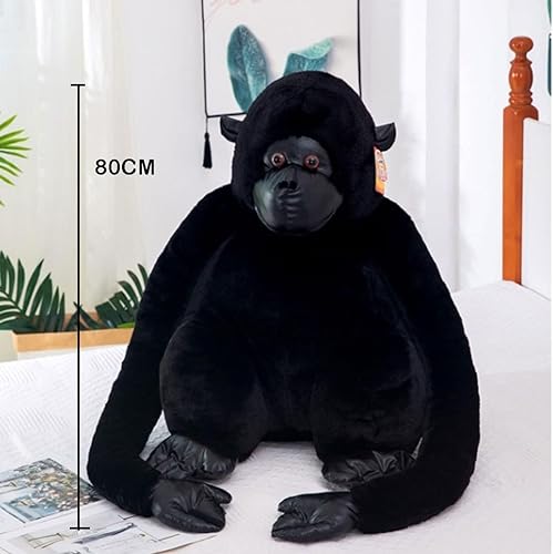 KLLKR Plush Soft ​Huge Gorilla Stuffed Animal Soft Huggable Gorilla Pillow Super Soft Plush Doll Animal Toy for Kids and Adults Cuddlekins