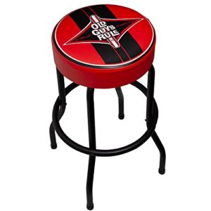 plasticolor 004775r01 old guys rule logo garage and game room stool