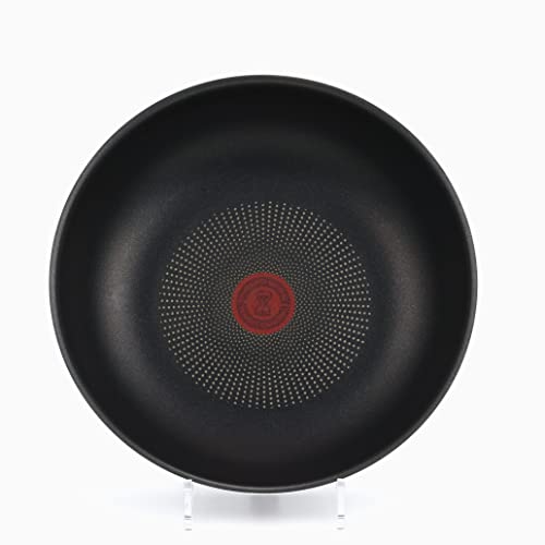 ティファール(T-fal) Tefal L43919 Fry Pan with Removable Handle, 11.0 inches (28 cm), Deep Wok, Compatible with Gas Fire, Ingenio Neo Vintage Bordeaux Intense Wok Pan, Non-Stick