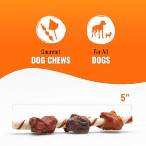 Good ’n’ Fun Triple Flavor Kabobs 18 Count, Rawhide Snack for All Dogs (3 Pack)