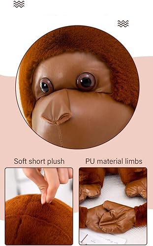 KLLKR Plush Soft ​Huge Gorilla Stuffed Animal Soft Huggable Gorilla Pillow Super Soft Plush Doll Animal Toy for Kids and Adults Cuddlekins