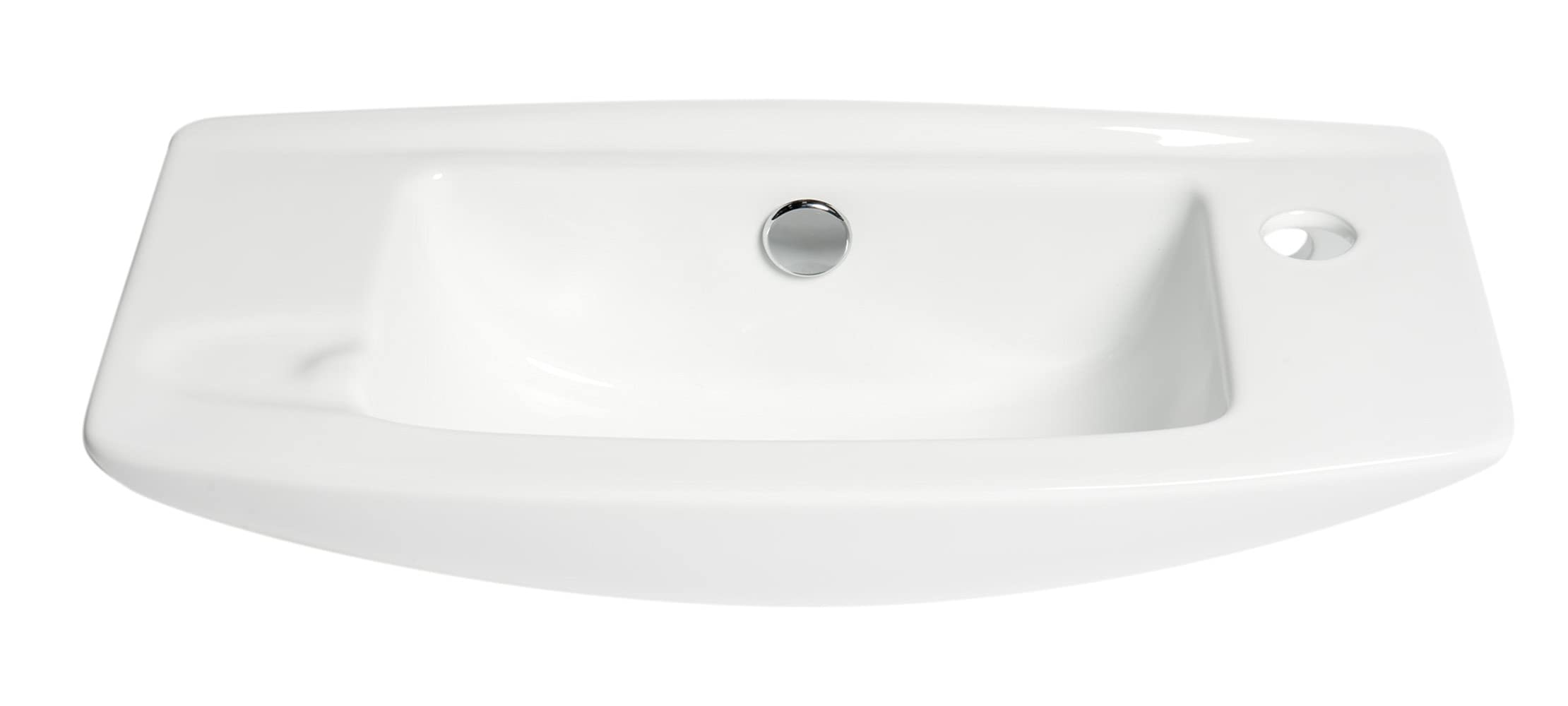 ALFI brand ABC115 Bathroom Sink, 20.25"L x 9.88"W x 6.75"H, White