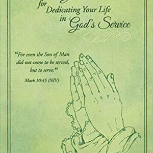 Designer Greetings Outline Of Praying Hands on Green Clergy Appreciation Day Card