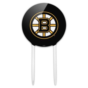 acrylic boston bruins logo cake topper party decoration for wedding anniversary birthday graduation