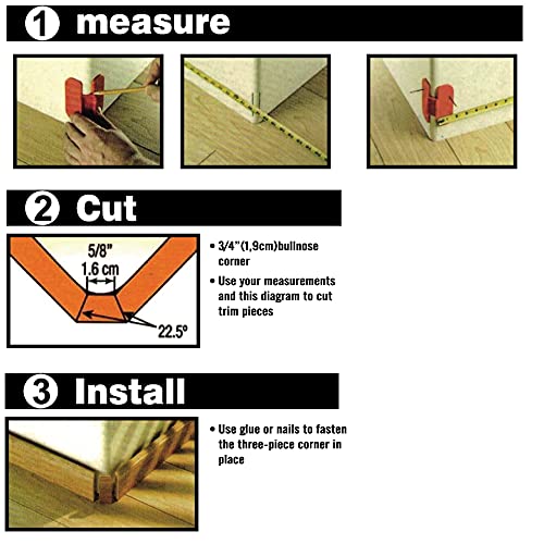 WOLGNKI Bullnose Trim Gauge Tool Bull Nose Corners Trim Gauge 2PACKS