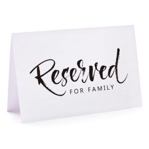 reserved signs for weddings, parties, receptions, restaurant and celebrations, reserved signs for tables, reserved signs for wedding chairs, 10 pack, 4 x 6 inches.