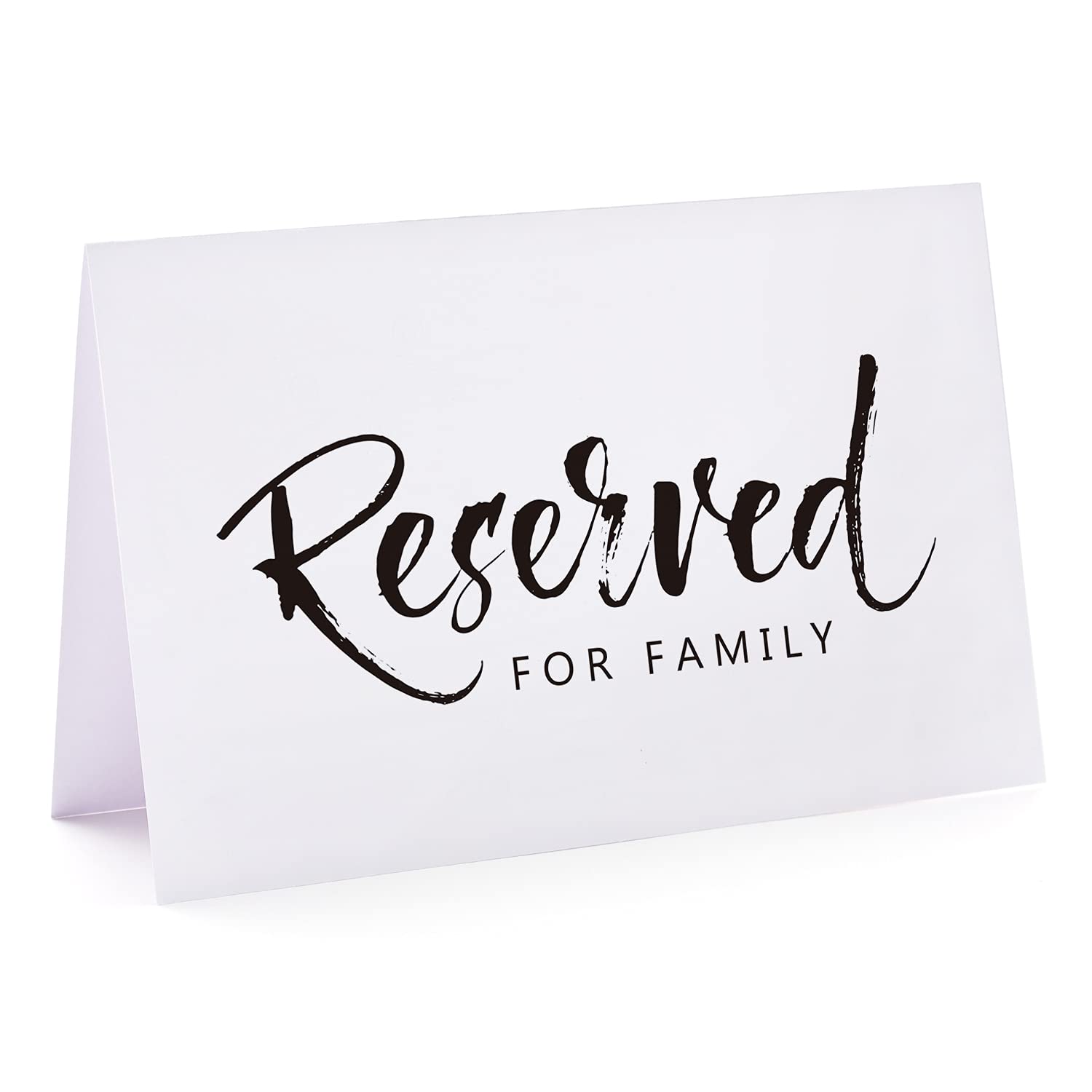 Reserved Signs for Weddings, Parties, Receptions, Restaurant and Celebrations, Reserved Signs for Tables, Reserved Signs for Wedding Chairs, 10 Pack, 4 x 6 Inches.