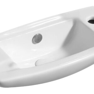 ALFI brand ABC115 Bathroom Sink, 20.25"L x 9.88"W x 6.75"H, White