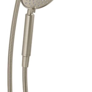 KOHLER 23219-BV Purist 2-in-1 Multi Function Shower Kit with SHOWERHEAD & HAND SHOWER, Full Coverage & Rotating Rail, Vibrant Brushed Bronze, 2.5 GPM