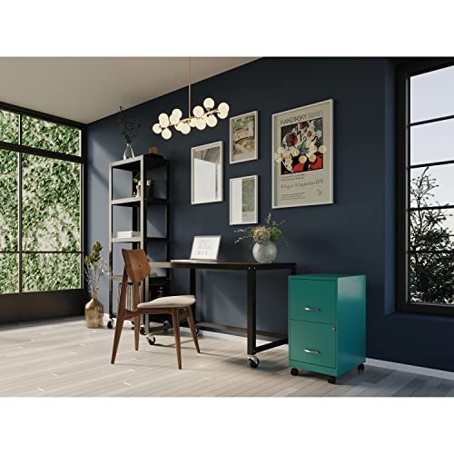 Lorell LYS SOHO File/File Mobile Cabinet, Teal