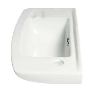 ALFI brand ABC115 Bathroom Sink, 20.25"L x 9.88"W x 6.75"H, White