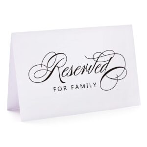 reserved signs for wedding, parties, receptions, restaurant and celebrations, reserved signs for tables, reserved signs for wedding chairs, 10 pack, 4 x 6 inches.