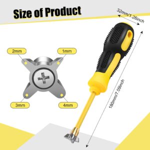 Zhengmy Grout Removal Tool 4 in 1 Grout Cleaning Tool Grout Remover Tool Scraper Cemented Carbide Alloy Head Tile Removal Tool Caulking Cleaner for Cleaning Floor Ceramic Tile Gaps