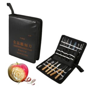 culinary carving tool kit, 1 set 46pcs carving tools kit, portable vegetable fruit food chisel kitchen cutting products including carry bag halloween pumpkin carving kit