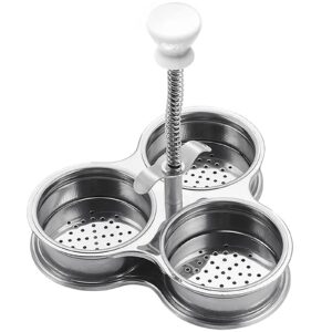 zhoneqingxninredegg poachers,poached egg maker,poached egg pan,stainless steel egg,poacher,egg boiler cooker,hard boiled egg poacher (size : with hole)