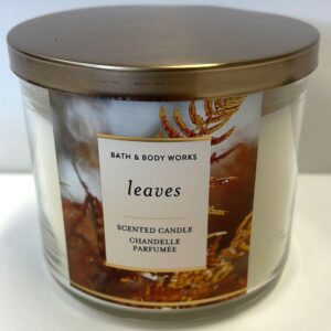 Bath & Body Works, White Barn 3-Wick Candle w/Essential Oils - 14.5 oz - 2021 Autumn! (Leaves)