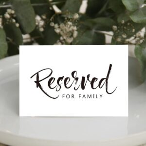 Reserved Signs for Weddings, Parties, Receptions, Restaurant and Celebrations, Reserved Signs for Tables, Reserved Signs for Wedding Chairs, 10 Pack, 4 x 6 Inches.