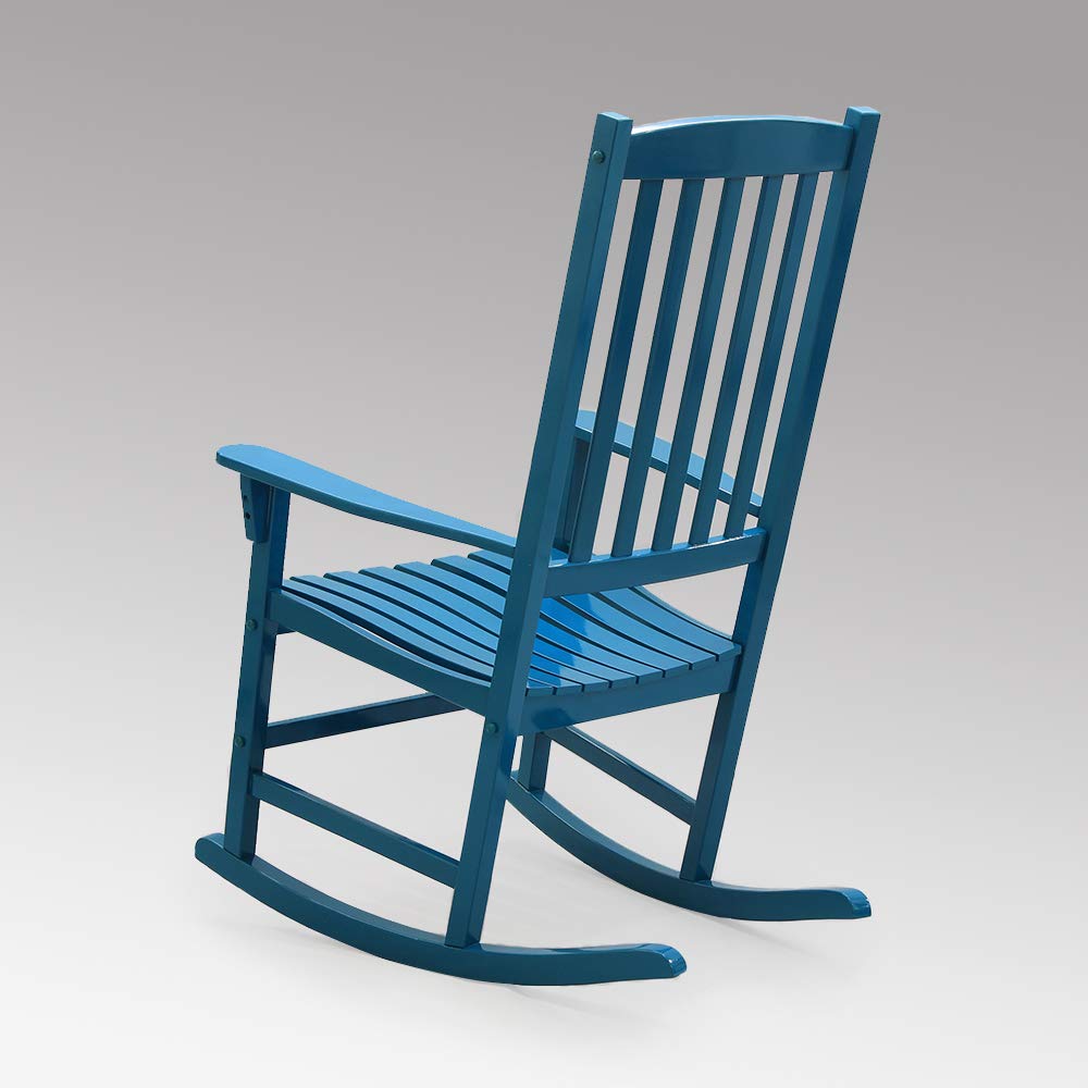 Cambridge Casual Solid Wood Bentley Porch Rocking Chair, Celestial Blue