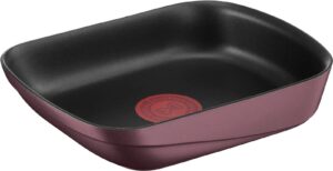 tefal l86018 egg roaster with removable handle, 5.9 x 7.9 inches (15 x 20 cm), compatible with gas fire, ingenio neo ih maroon brown unlimited egg roaster, non-stick brown