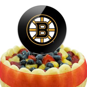 Acrylic Boston Bruins Logo Cake Topper Party Decoration for Wedding Anniversary Birthday Graduation