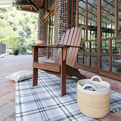 Cambridge Casual Bentley Adirondack Chair with Tray Table, Solid Wood/Natural Brown