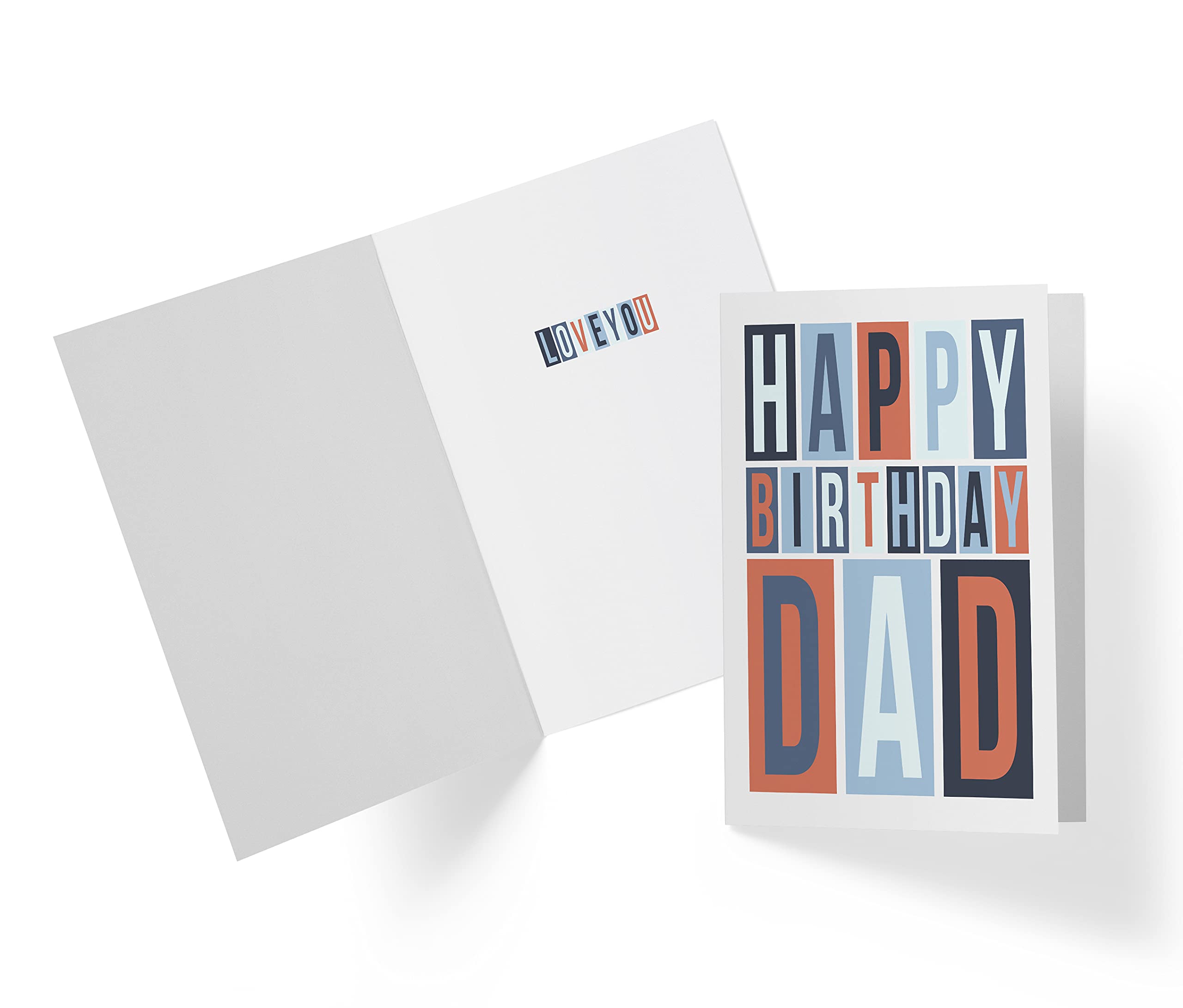 Sweet Birthday Card for Dad, Large 5.5 x 8.5 Dad Birthday Card, Happy Birthday Dad Card - Dad Birthday Cards from Daughter, Father Birthday Card, Karto Dad Rectangle