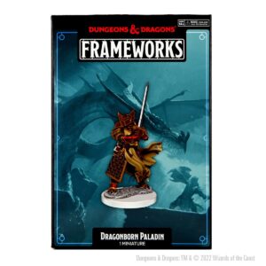 d&d frameworks: dragonborn paladin male - unpainted and unassembled