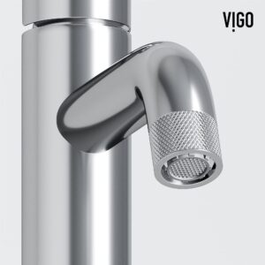 VIGO Cass 8'' H Single Handle Single-Hole Bathroom Faucet in Chrome-VG01046CH