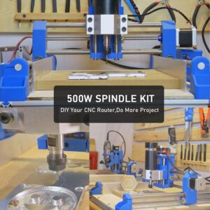 Daedalus CNC Spindle Motor Kit, 500w, ER16, Brushed