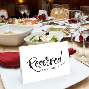 Reserved Signs for Weddings, Parties, Receptions, Restaurant and Celebrations, Reserved Signs for Tables, Reserved Signs for Wedding Chairs, 10 Pack, 4 x 6 Inches.